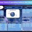 Excel Budget Template Galaxy Aesthetic Spreadsheets Monthly Expense ...