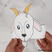 Goat Paper Crown, Animal Paper Hat for Kids, Instant Download Paper ...