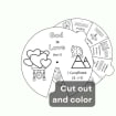 God is Love Coloring Wheels, 1 Corinthians 13 Craft, Printable Sunday ...