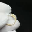 14K Real Solid Gold Open Ring for Women, CZ Open Ring , Minimalist Ring ...