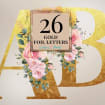Letters Clipart Gold Foil Letter PNG Watercolour Floral Letters Clipart ...