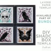 Gothic Skull Shadow Box SVG Template: Halloween Paper Cut Wall Art - Etsy