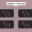 Gothic Roses Animated Scene Overlay Package for Twitch, Aesthetic Setup ...