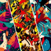 Graffiti Funk Seamless Patterns, Pop Art Backgrounds (digital Download ...