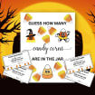 Guess How Many Candy Corns in the Jar,halloween Candy Corn,fall Party ...