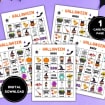 50 Halloween Bingo Cards With Call Sheet and Markers, Halloween Group ...