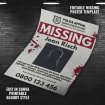 Editable Halloween Missing Poster, Spooky Party Sign, Scary Party Decor ...