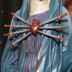Hand-painted Our Lady of Sorrows Statue With Seven Swords Virgin Mary ...