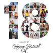 18th Birthday Photo Collage, 18th Birthday Gift, Birthday Number 18 ...