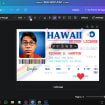 Editable Hawaii Driver License Replica: Novelty ID Card (digital ...