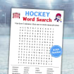 Hockey Word Search Game | Hockey Word Find Game | Printable Word Puzzle ...