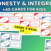 Honesty and Integrity Flashcards for Kids, Montessori Cards, Printable ...