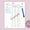 Chore Chart for Adults | Printable & Editable PDF | Chore Audit ...