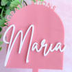 Personalized Name Congratulations Acrylic Arch Cake Topper Sign - Etsy
