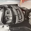 F1 Artwork - Ayrton Senna Graphite Pencil - Framed Print - FREE UK ...