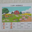 Farm Animals Activity Worksheet for Toddler Busy Book | Preschool ...