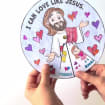 Love Like Jesus Activity Wheel: Christian Kids Craft (PDF & JPG) - Etsy