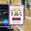 Editable Trunk or Treat Flyer, Trunk or Treat Flyer, Halloween ...
