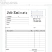 Job Estimate Template, Printable Job Estimate Template PDF, Editable ...