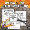 Joshua and the Battle of Jericho Mini Book, Printable Story of Joshua ...