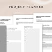 Minimalist Project Planner | Project Planner | Project Plan | Project ...