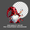 Ladybug Gnome Clipart Bundle, Gnome Clipart, Spring Gnome PNG, Spring ...