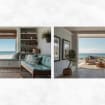10 Beach House Virtual Zoom Background Coastal Home Office Backdrop ...