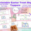 Printable Easter Treat Bag Topper Party Favor/goodie Bag Topper Happy ...