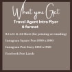 Travel Agent Introduction Flyer Template, Travel Agency Instagram and ...
