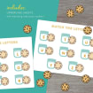 Milk and Cookies Alphabet Matching Game – Preschool Printable (digital ...