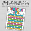 Math Classroom Bulletin Board Border Kit, Printable Retro Math ...