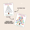 Christmas Lights Fingerprint Craft, Holiday Keepsake, Daycare Activity ...