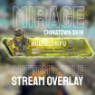 Animated Customisable MIRAGE Banner | Apex Legends Health Bar Overlay ...