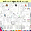 Alphabet Busy Book, ABC Learning Binder With Beginning Sounds for ...