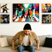 Prince Painting - Abstract Painting of Prince, the Legendary Musician ...