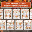 30 Thanksgiving Bingo Cards Printable Game,thanksgiving Fall Bingo ...