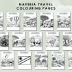 Printable Namibia Colouring Pages for Kids. Colouring Book. Kids Travel ...