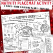 Christmas Activity Placemat for Kids, Merry Christmas PRINTABLE ...