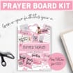 Pink Prayer Board Kit 2026, Printable Girls Prayer Board, Prayer ...