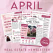 Spring Real Estate Newsletter, April Realtor Marketing Newsletter ...