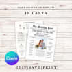 Newspaper Wedding Program Template, Editable Wedding Newspaper Program ...