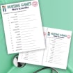 Nursing Word Scramble, Nursing Games, Nurse Games, Hospital Party Games ...