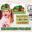 Nutrition Month Headdress Printable: DIY Food Crown Craft (PDF) - Etsy
