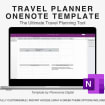 Onenote Template Travel Planner Onenote Vacation Trip Planner Digital ...