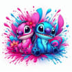 5 PNG Pink Stitch and Stitch Png Stitch Splash and Watercolor Png ...