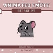 Animated Gray Rat Side Eye Emote | Twitch | Discord | Cute Mouse Stare ...