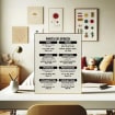 PARTS OF SPEECH, Black and White Grammar Chart for Homeschool ...