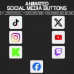 Personalized Animated Social Media Button, Pop up Animation, Youtube ...