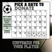 Editable Soccer Calendar Fundraiser Template | Clear the Board ...