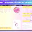 Pink Disco Monthly Budget Planner: Excel Template + Vision Board (canva ...